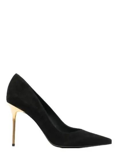 Balmain Pointed Stiletto High Heels - Black