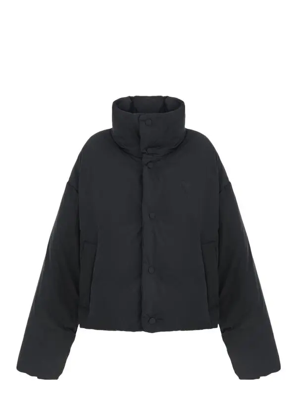 Ami High-neck Padded Jacket - Black