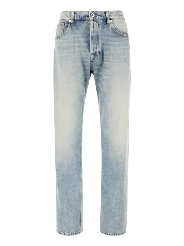 LANVIN Faded Straight-leg Jeans - Blue
