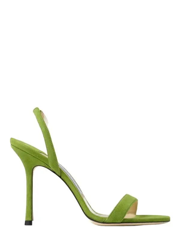 JIMMY CHOO Jenn 100 Slingback Sandals - Clover