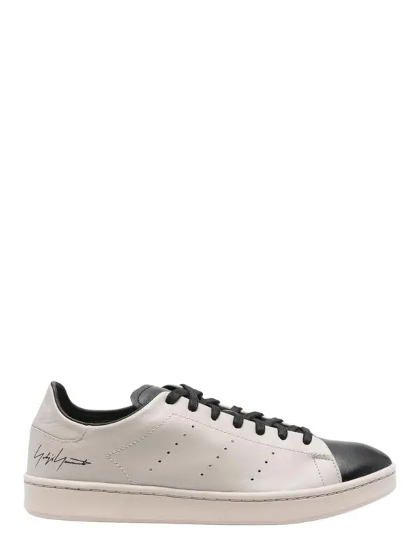 Y3 Superstar Leather-panelled Low Top Sneakers - Nude