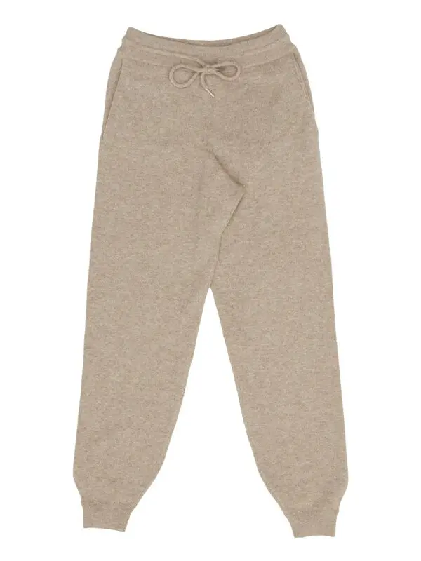Celine Track Pants In Wool And Cashmere - Nude