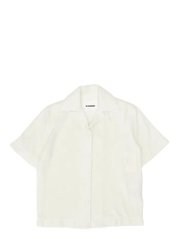 JIL SANDER Short Sleeve Buttoned Shirt - White