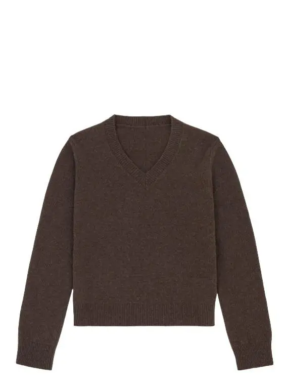 MAISON MARGIELA Wool-blend V-neck Jumper - Brown