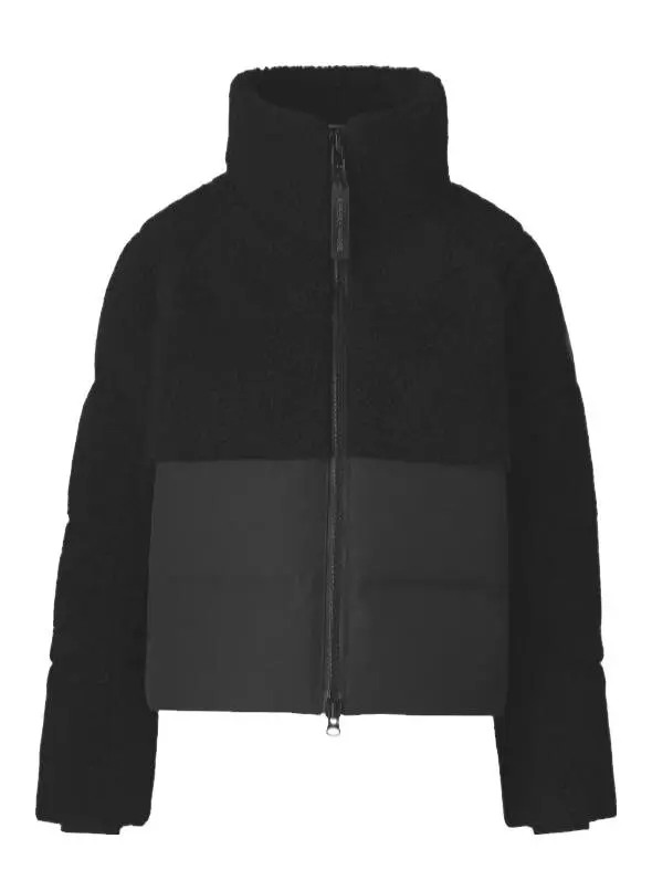 Canada Goose Elora Puffer Jacket With Wool-lined Collar - Black