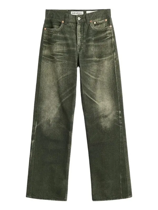Our Legacy Wata Bootcut Jeans - Green
