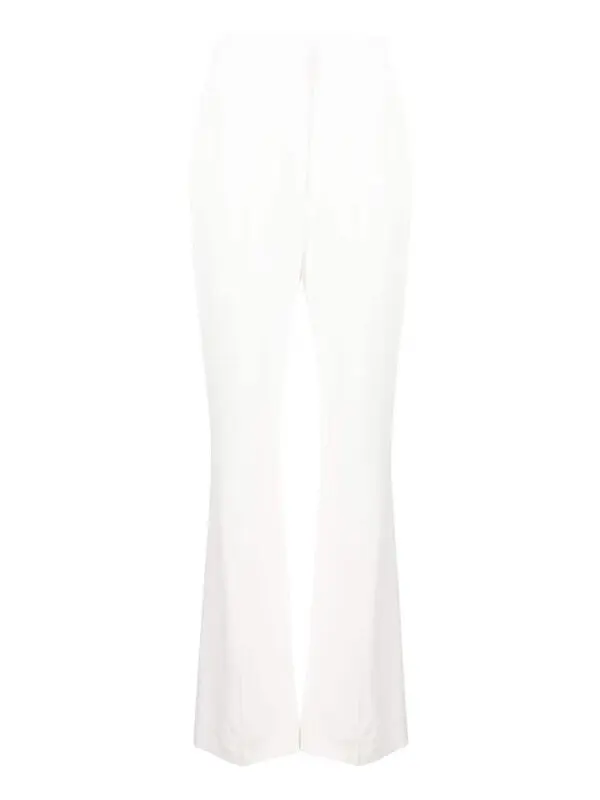 Alexander McQueen High-waist Flared Tailored Trousers - White