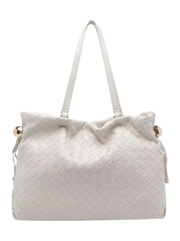 Liu Jo Woven Drawstring Tote Bag - White