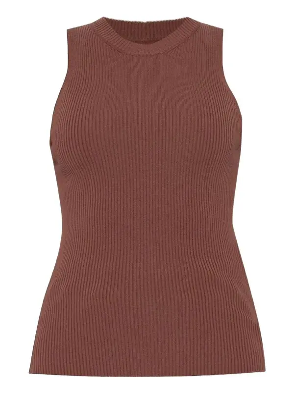 Rick Owens Sleeveless Knitted Top - Red