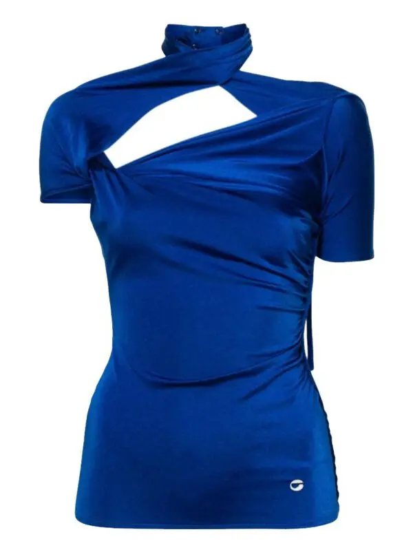 Coperni Asymmetrical Blouse - Blue