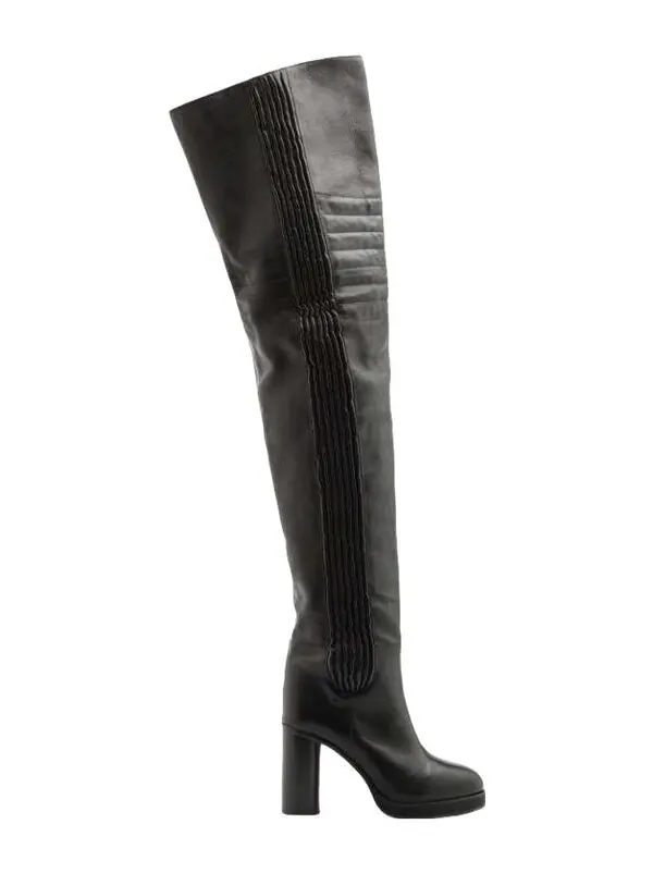 Isabel Marant Étoile Laelle Leather Over-the-knee Boots - Black
