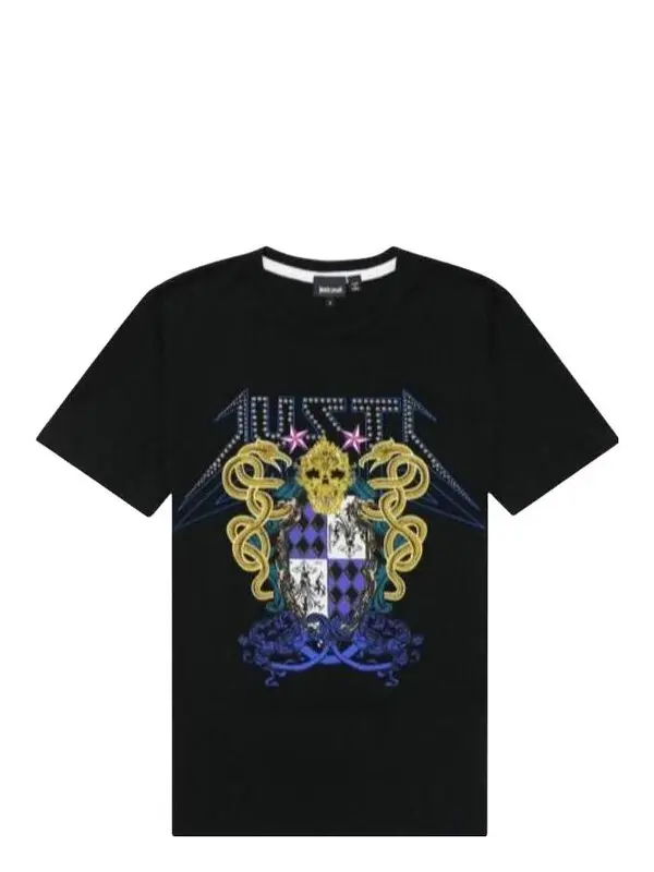 Just Cavalli Printed T-shirt - Black