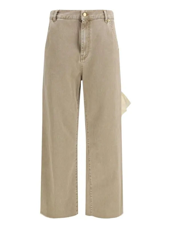 DARKPARK Sienna Loose Side Split Jeans - Beige