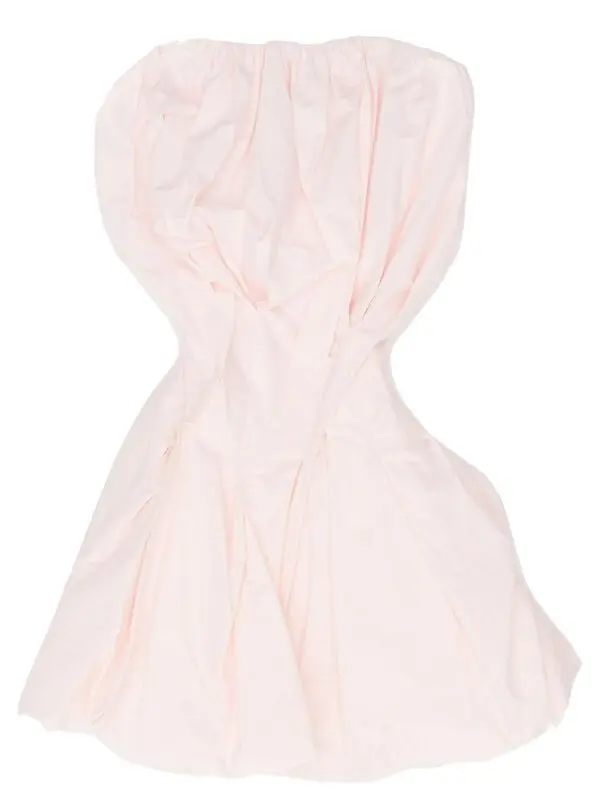 Magda Butrym Strapless Pleated Mini Dress - Pink