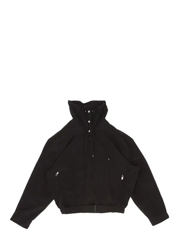 Magda Butrym High Neck Belted Bomber Jacket - Black