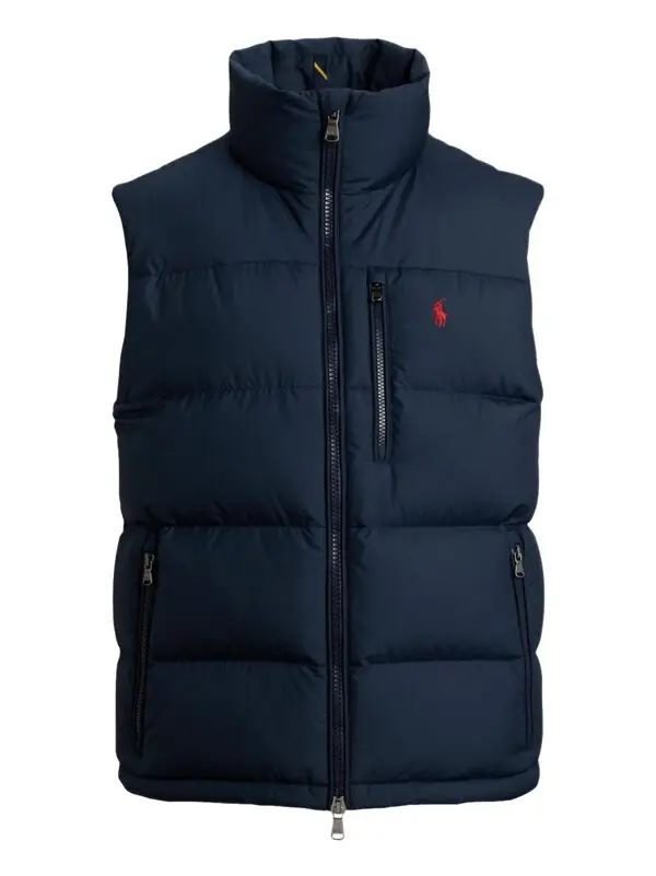 Polo Ralph Lauren The Gorham Padded High-neck Gilet - Navy Blue