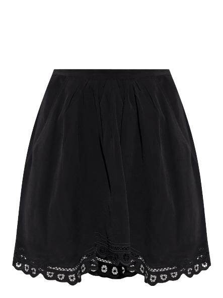 Isabel Marant Étoile Francesca Mini Skirt With Lace Detail - Black