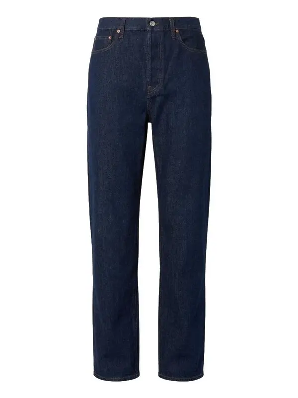 Gucci Baggy Denim Jeans With Slit Hem - Dark Blue