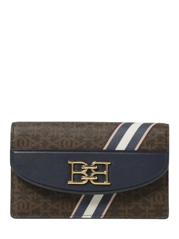 Bally Flip Shoulder Bag With Monogram - Black
