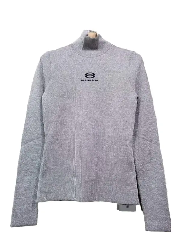 Balenciaga High-neck Long-sleeve Sweater - No