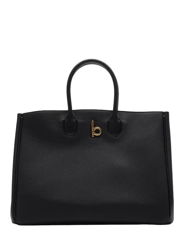 Burberry Rocking Horse Medium Top Handle Bag - Black