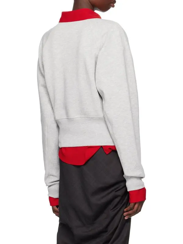 VIVIENNE WESTWOOD Orb Embroidered Crewneck Sweatshirt - Grey Melange