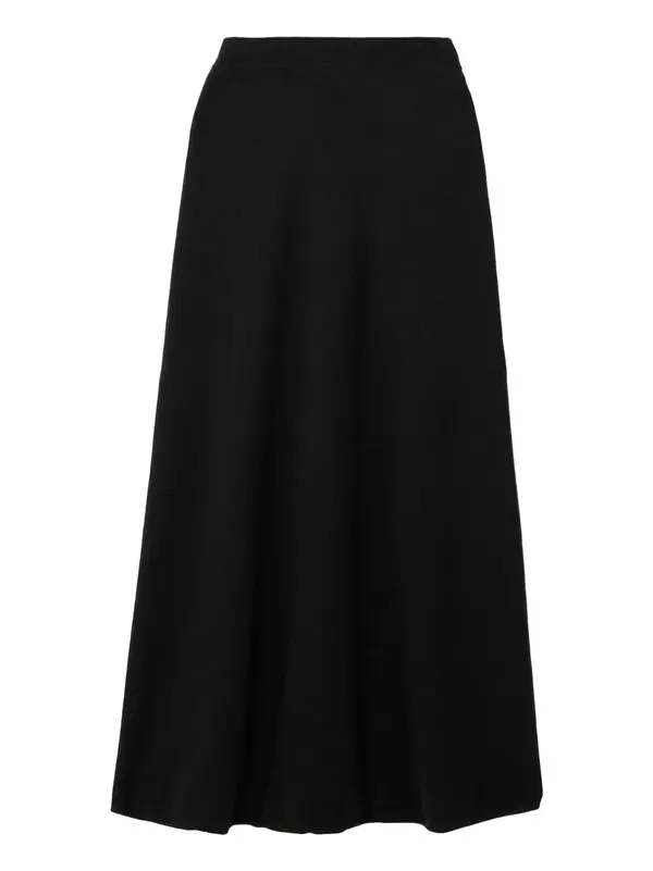 LISA YANG Dolly Cashmere Midi Skirt - Black