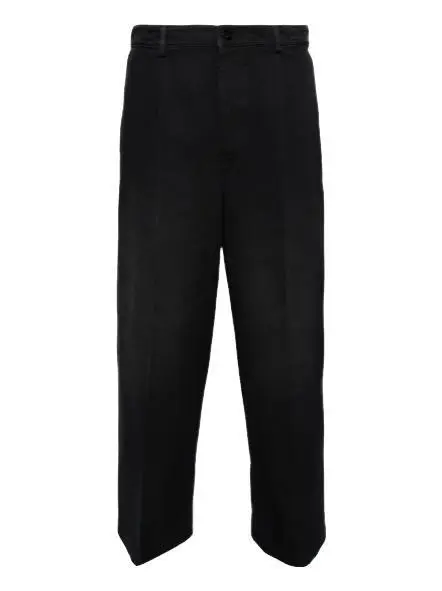 Marni Pleated Wide Leg Trousers - Black