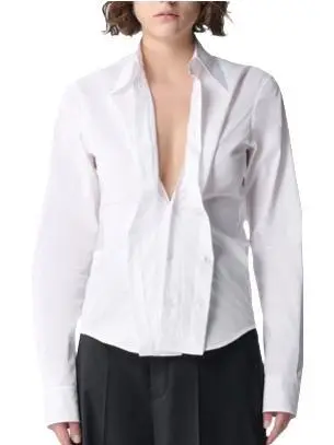 ANN DEMEULEMEESTER Long-sleeved Shirt - White