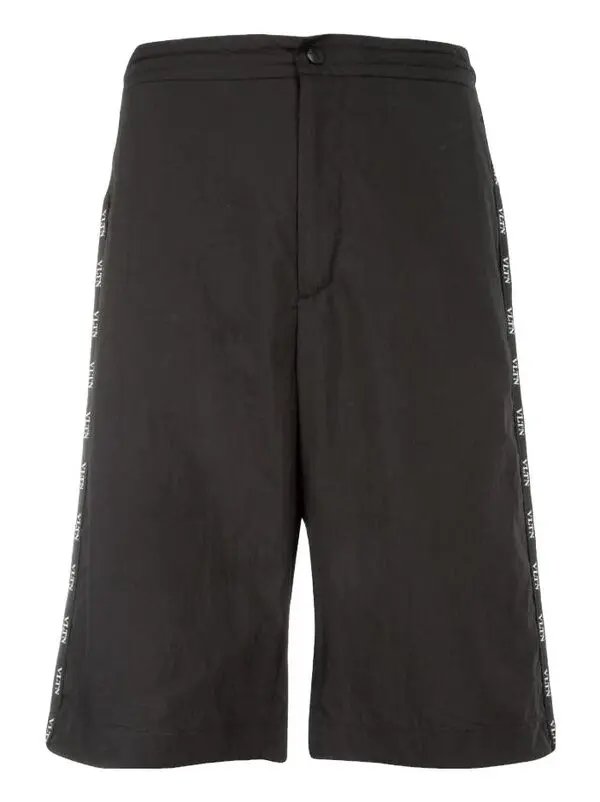 Valentino Garavani Vltn Stripe Shorts - Black