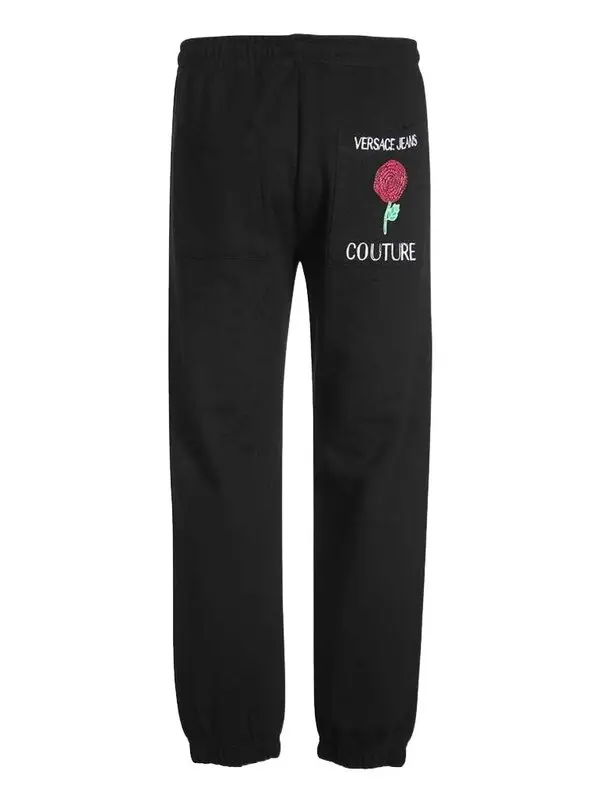 Versace Logo-print Track Pants - Black