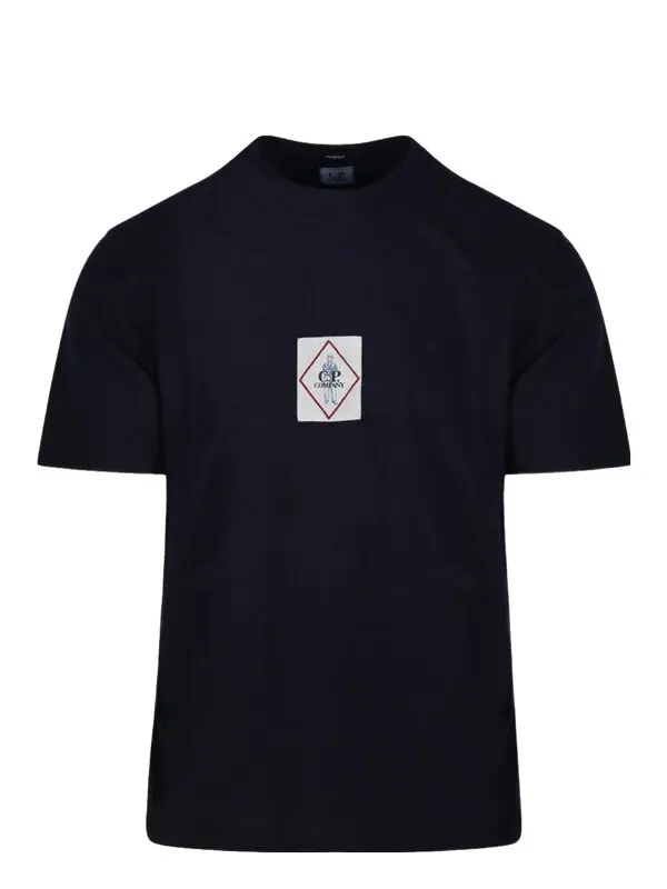 C.P. COMPANY Logo Patch Crewneck T-shirt - Black