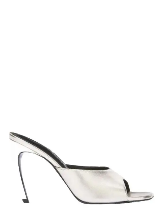 Attico The Betta Mules - Silver