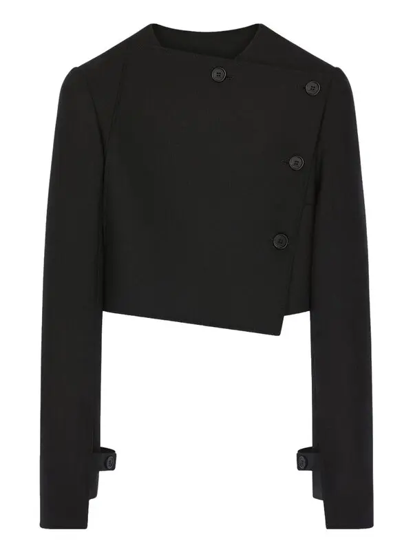 COURREGES Tailored Cropped Jacket - Black