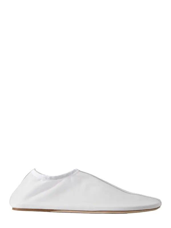 Christopher Esber Mesh Flat Ballerinas - White