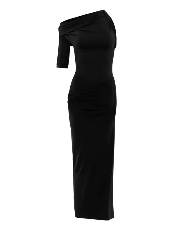 Jacquemus The Drapeado Dress - Black