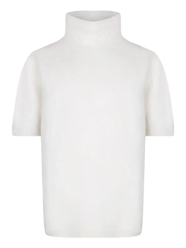 LISA YANG Knit Roll-neck Top - Cream