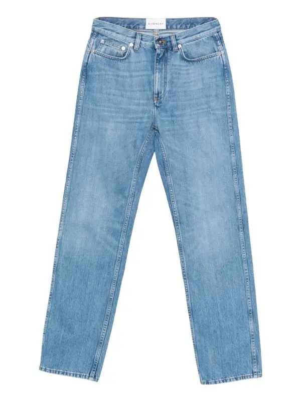 Givenchy High-waisted Straight-leg Jeans - Medium Blue