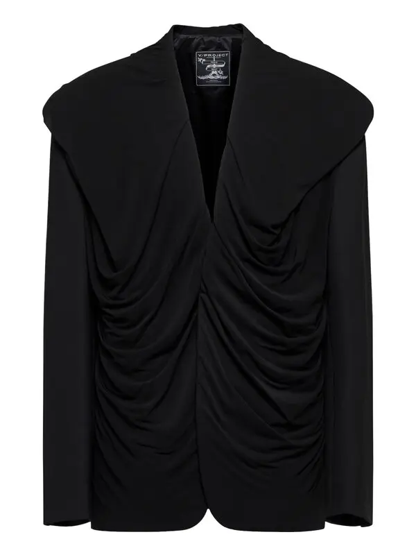 Y/project Ruched Tailored Blazer - Black