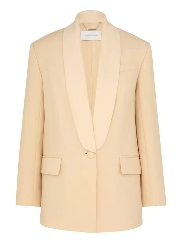 Zimmermann Shawl Lapel Tux Jacket - Tea