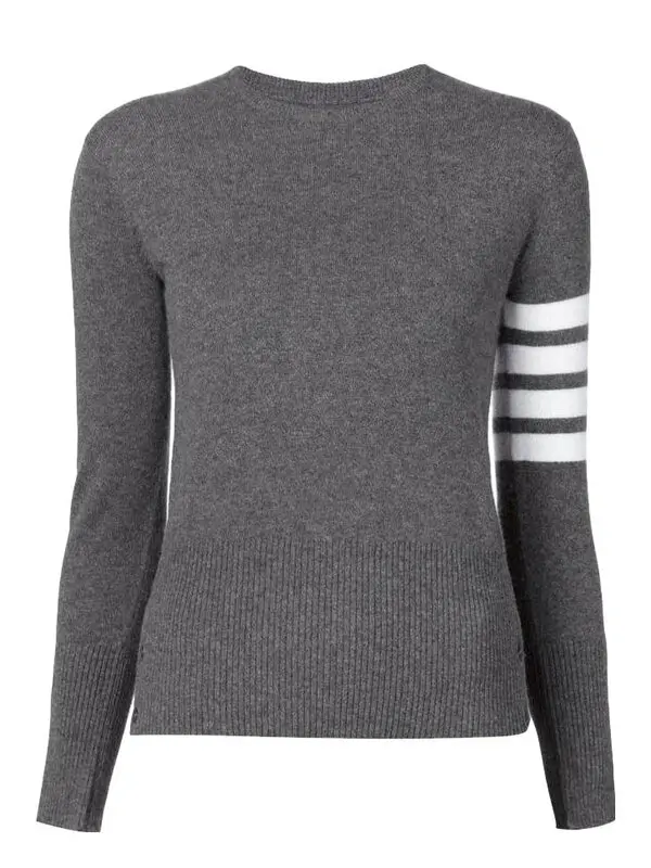 Thom Browne 4-bar Stripe Sweater - Medium Gray