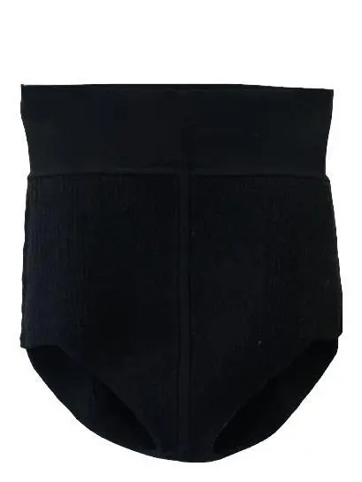 Rick Owens High-waisted Waffle-knit Shorts - Black