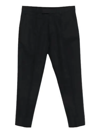 Zegna Tailored Pressed-crease Trousers - Black