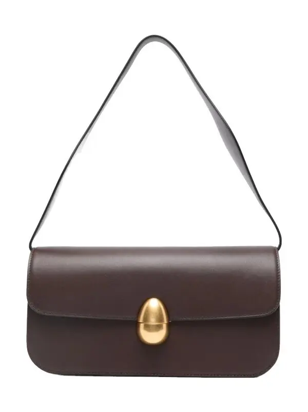 NEOUS Gold Tone Clasp Shoulder Bag - Black