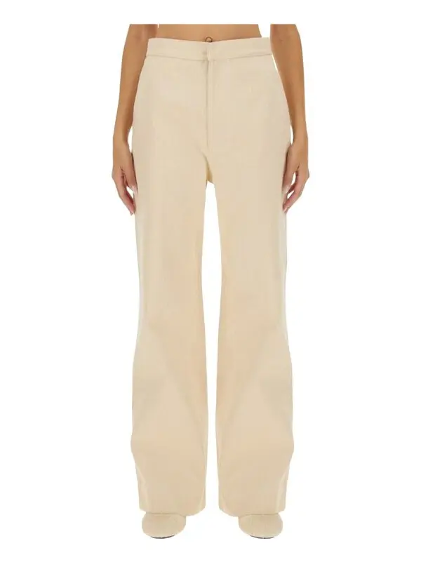 JIL SANDER Wide Leg Denim Jeans - Nude