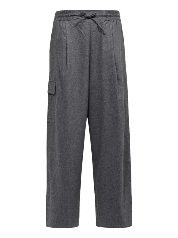 YVES SALOMON Straight Leg Trousers - Black