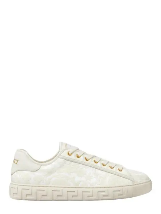 Versace Barocco Greca Sneakers - White