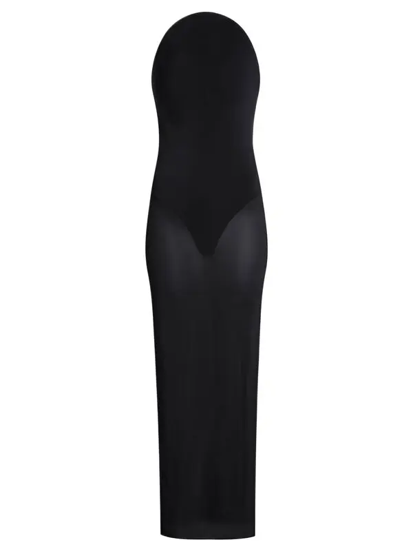 Alaïa Sculpture Jersey Dress - Black