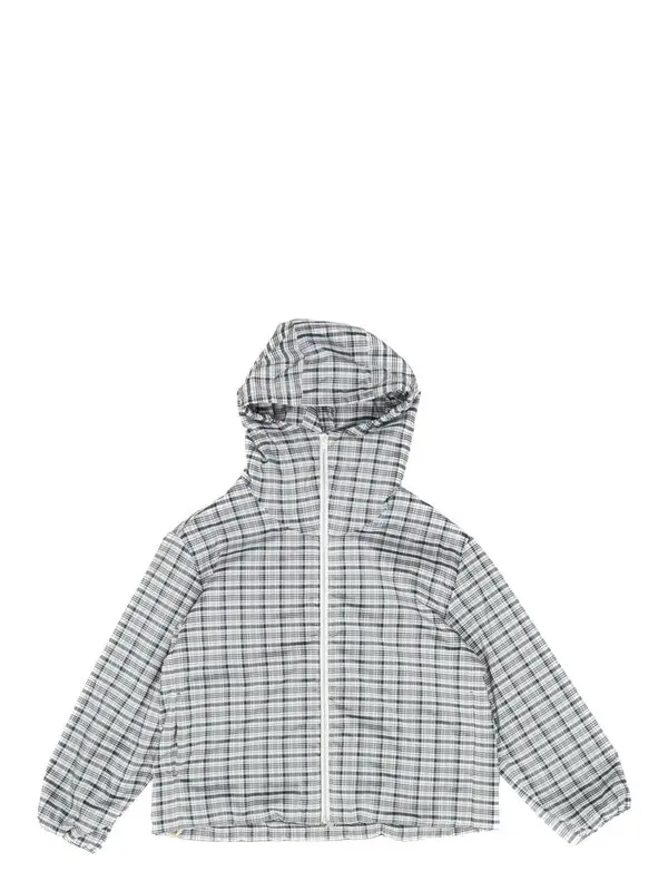 JIL SANDER Checked Zip-up Jacket - Gray