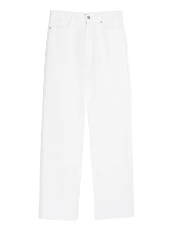 Max Mara Giuria Straight-leg Stretch Cotton Jeans - White